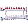 FBH Verteiler Heizkreisverteiler mit Eckventil 12 Kreise NORDIC TEC